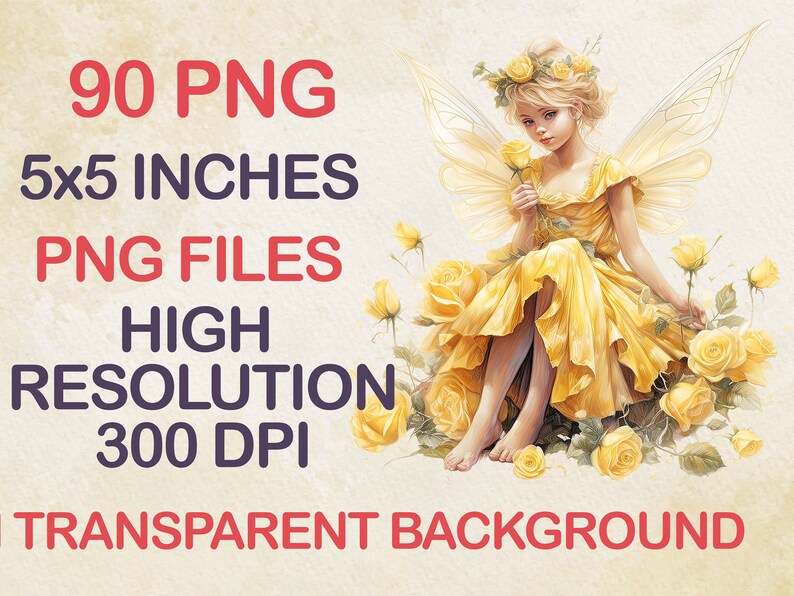 Watercolor Yellow Roses Clipart Bundle 90 Png's - Etsy