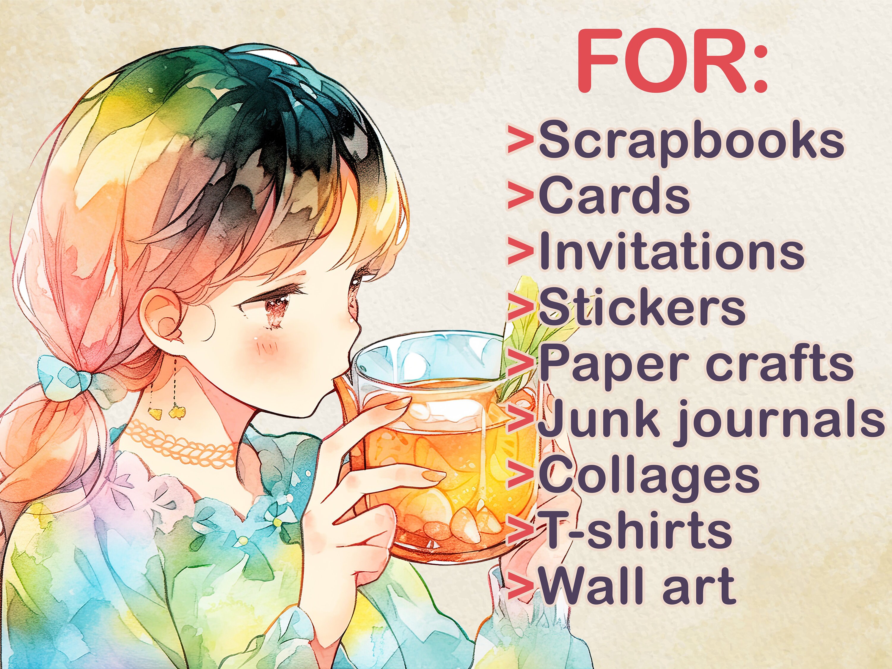 Watercolor Tea Party Clipart Bundle 67 Png's ,floral Vintage Teacups ...