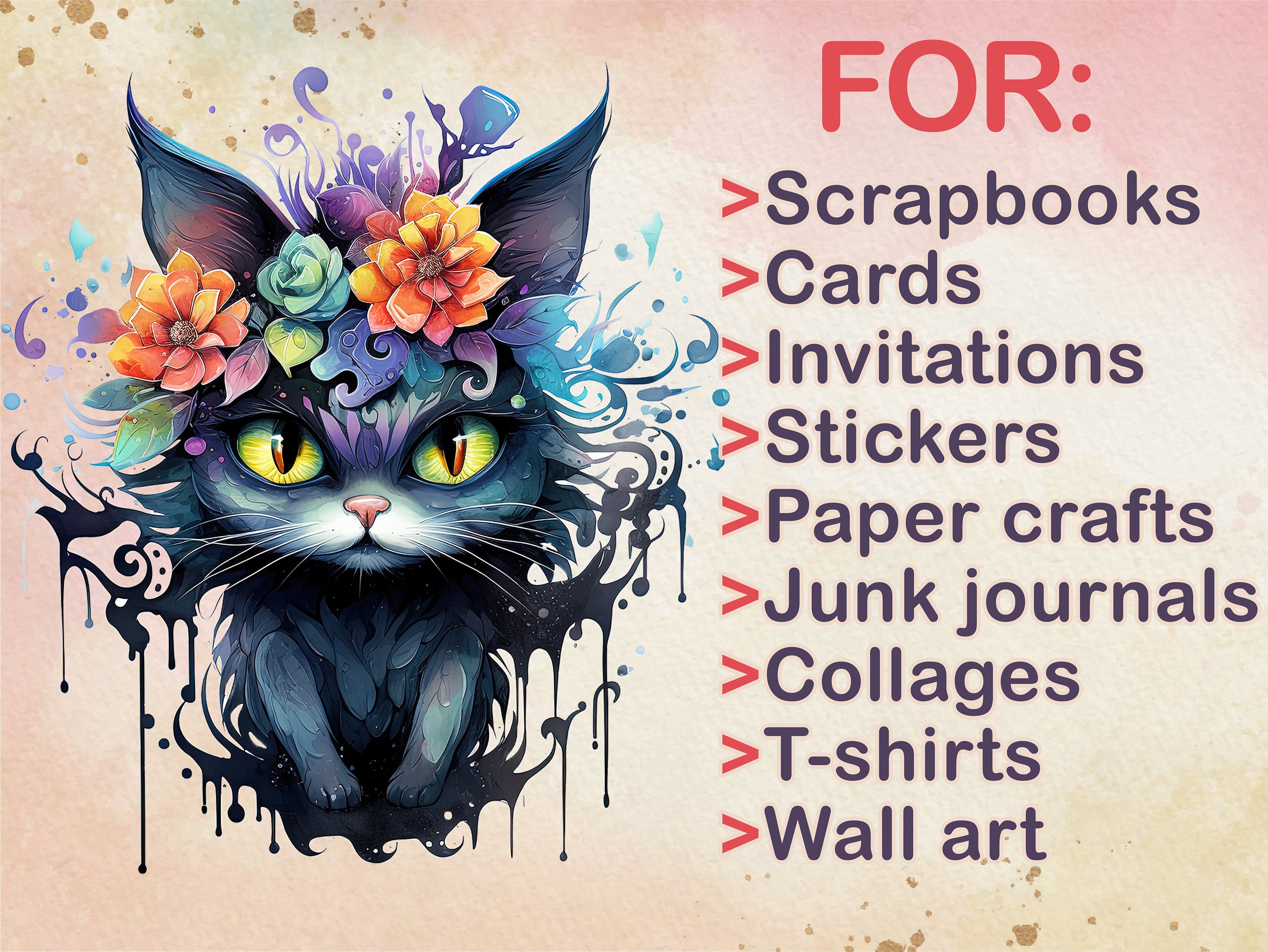 Watercolor Rainbow-punk Witch Clipart Bundle 357 PNG - Etsy