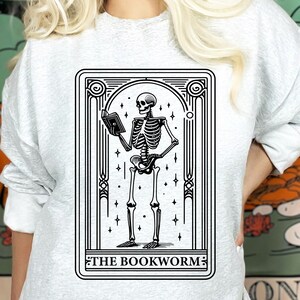 The Bookworm Tarot Card Svg, Tarot Cards Svg, Reader Tarot Card Svg ...