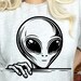 Alien Svg, Funny Alien Svg, Alien Png, Alien Silhouette, Alien Vector ...