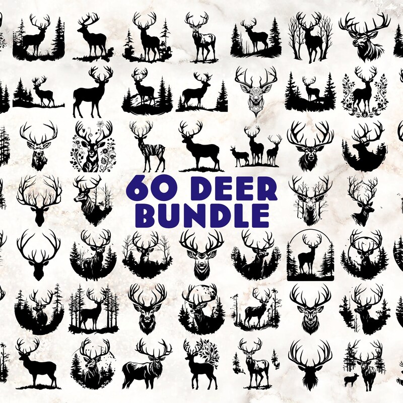 Deer Svg - Etsy