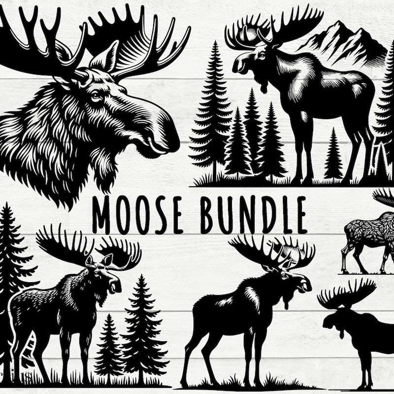 Moose Svg - Etsy