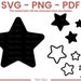 Stars Bundle SVG PNG, Star Svg Files, Star Vector, Star Png, Galaxy Svg ...