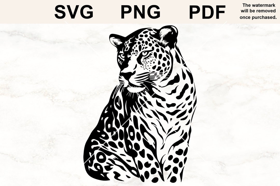 Leopard Animal SVG, Leopard Svg, Wild Animal Svg, Leopard Print Svg ...