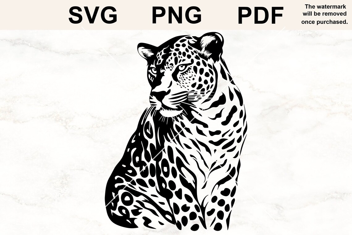Leopard Animal SVG Leopard Svg Wild Animal Svg Leopard - Etsy