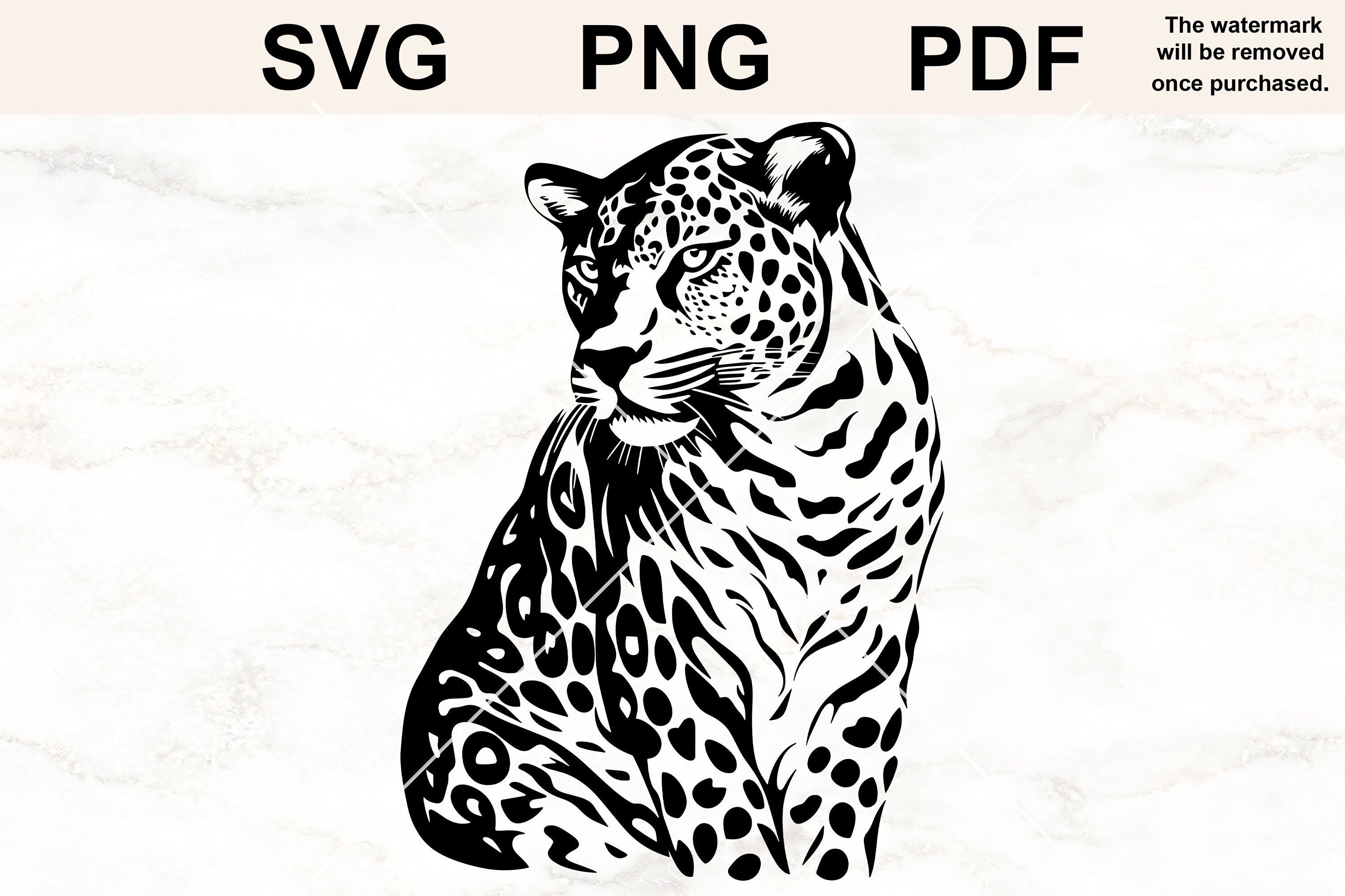 Leopard Animal SVG Leopard Svg Wild Animal Svg Leopard - Etsy