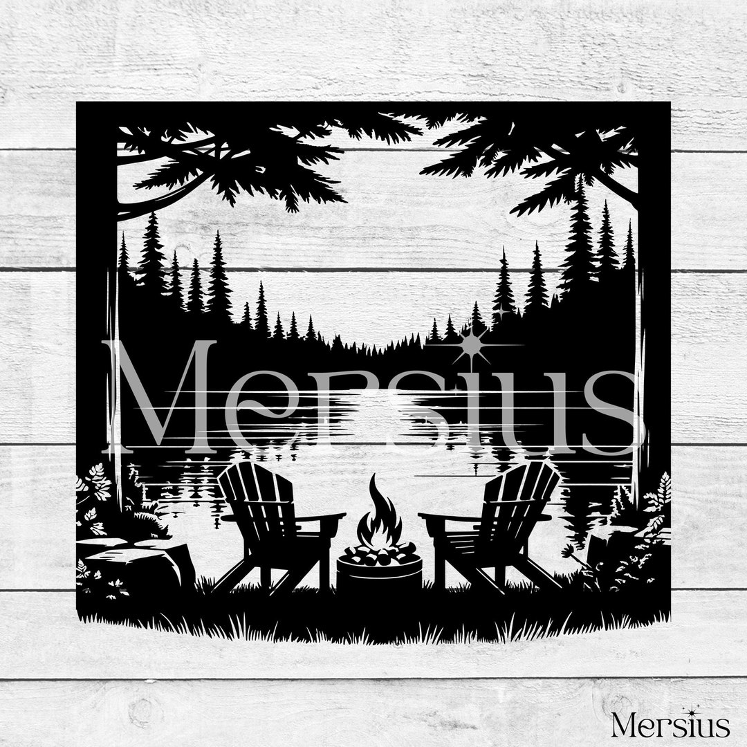 Lake Scene Svg, Lake Svg, Lake Life Svg, Lake Cricut Svg, Camping ...