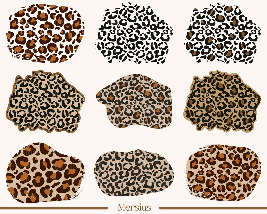 Leopard Print Patches Png, Distressed Leopard Print Patches, Leopard ...