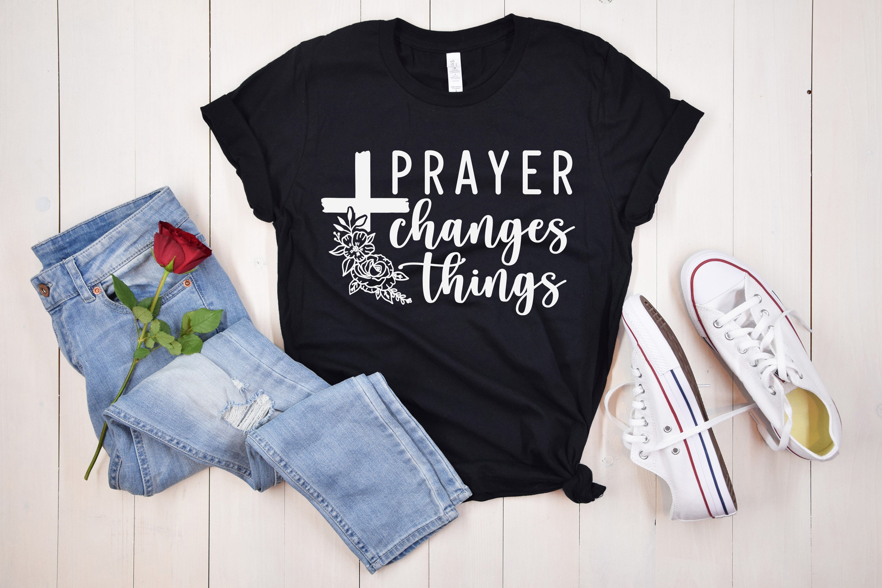 Prayer Changes Things SVG PNG Pray Svg Prayer Svg Cross - Etsy