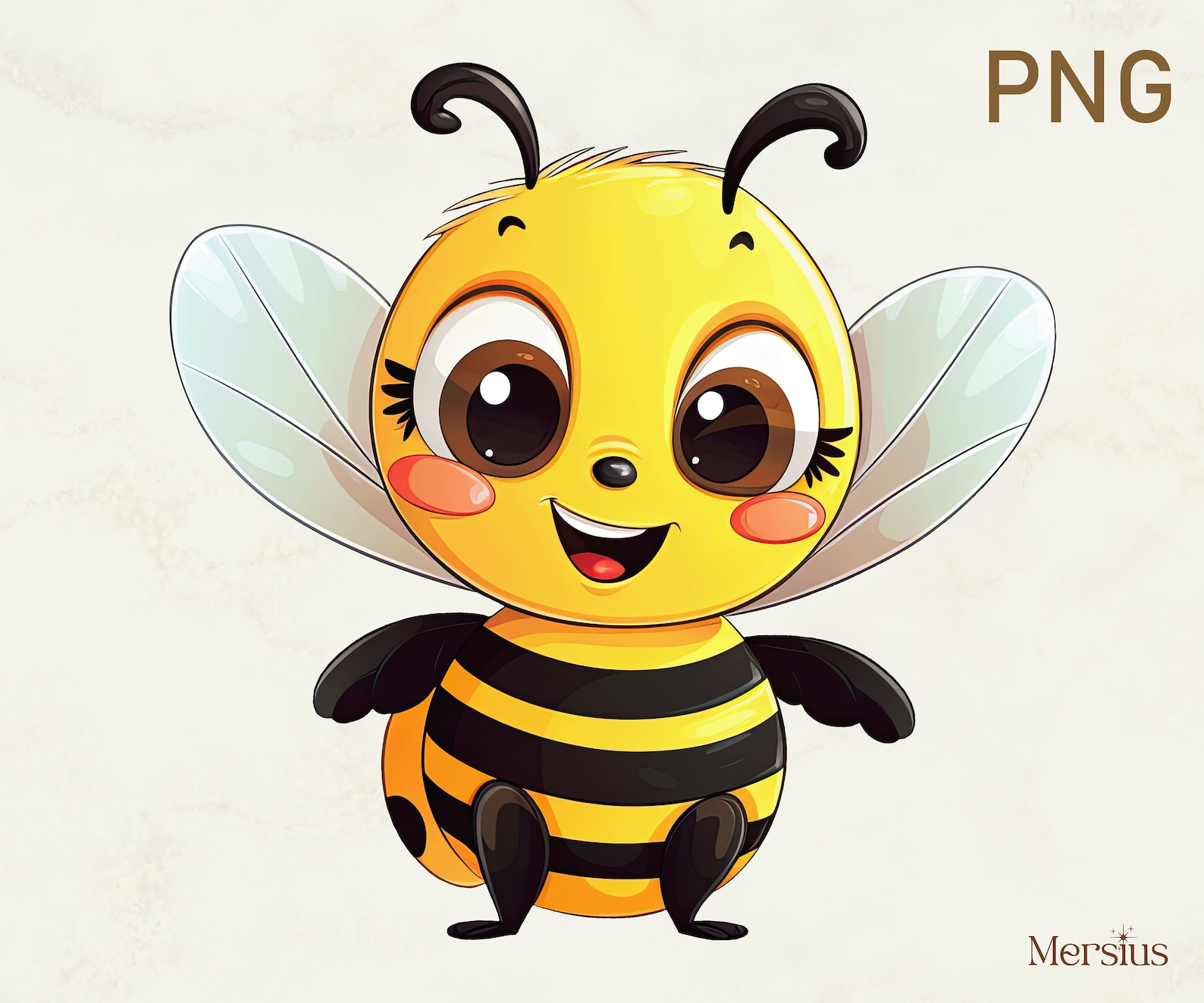 Baby Bee Clip Art, Bee Png, Honey Bee Png, Bee Clipart, Cute Honeybee ...