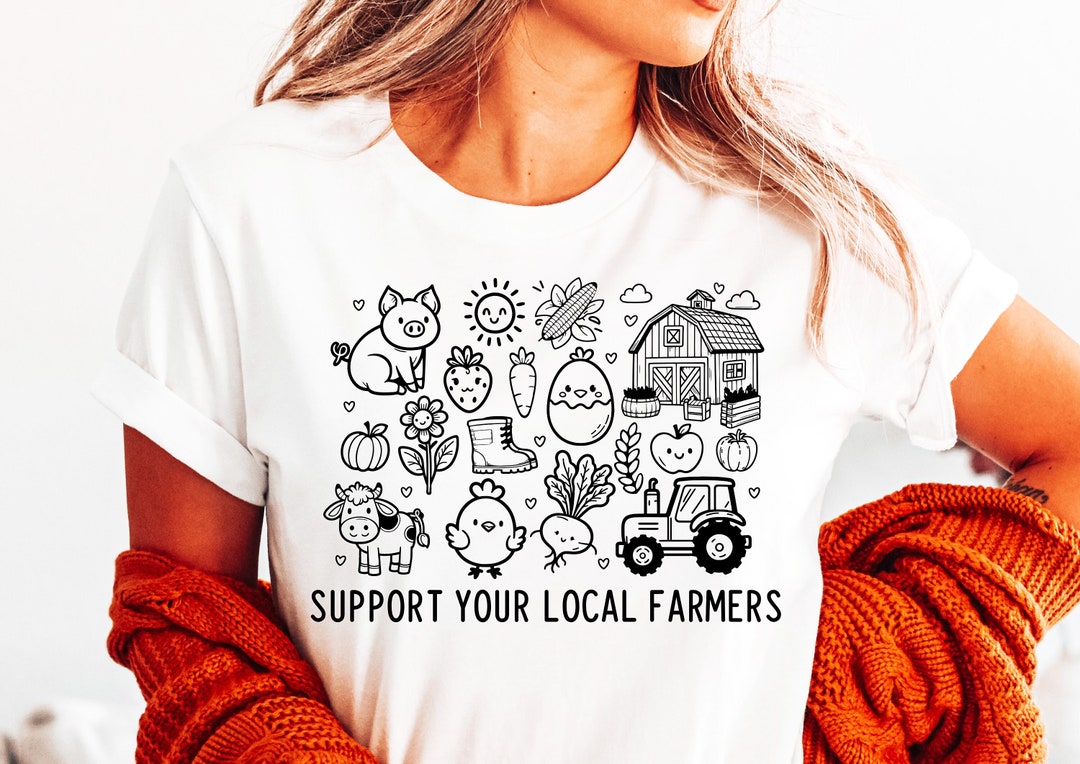 Support Your Local Farmer Svg, Support Local Farmer, Support Local Svg ...