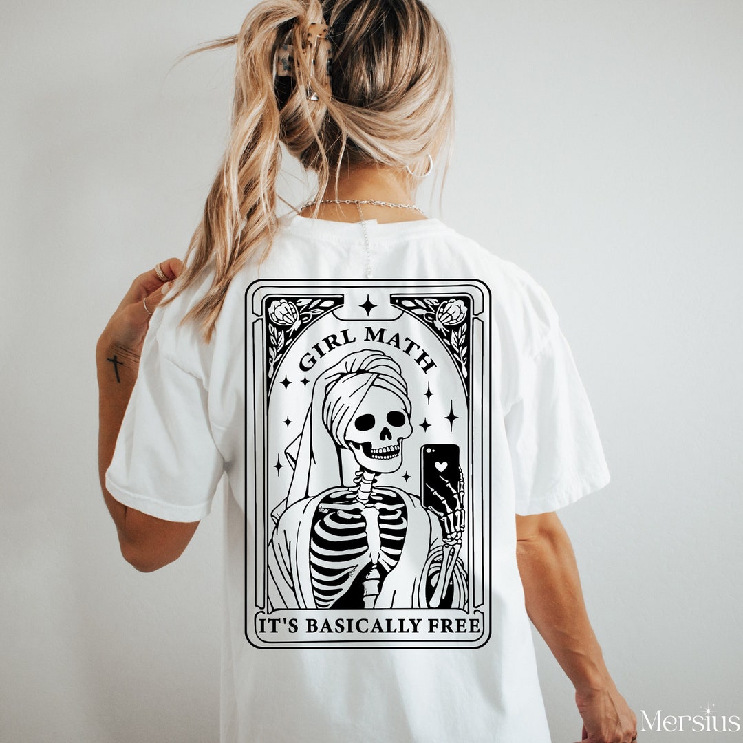Girl Math It's Basically Free Svg, Girl Math Svg, Tarot Card Png, Tarot ...