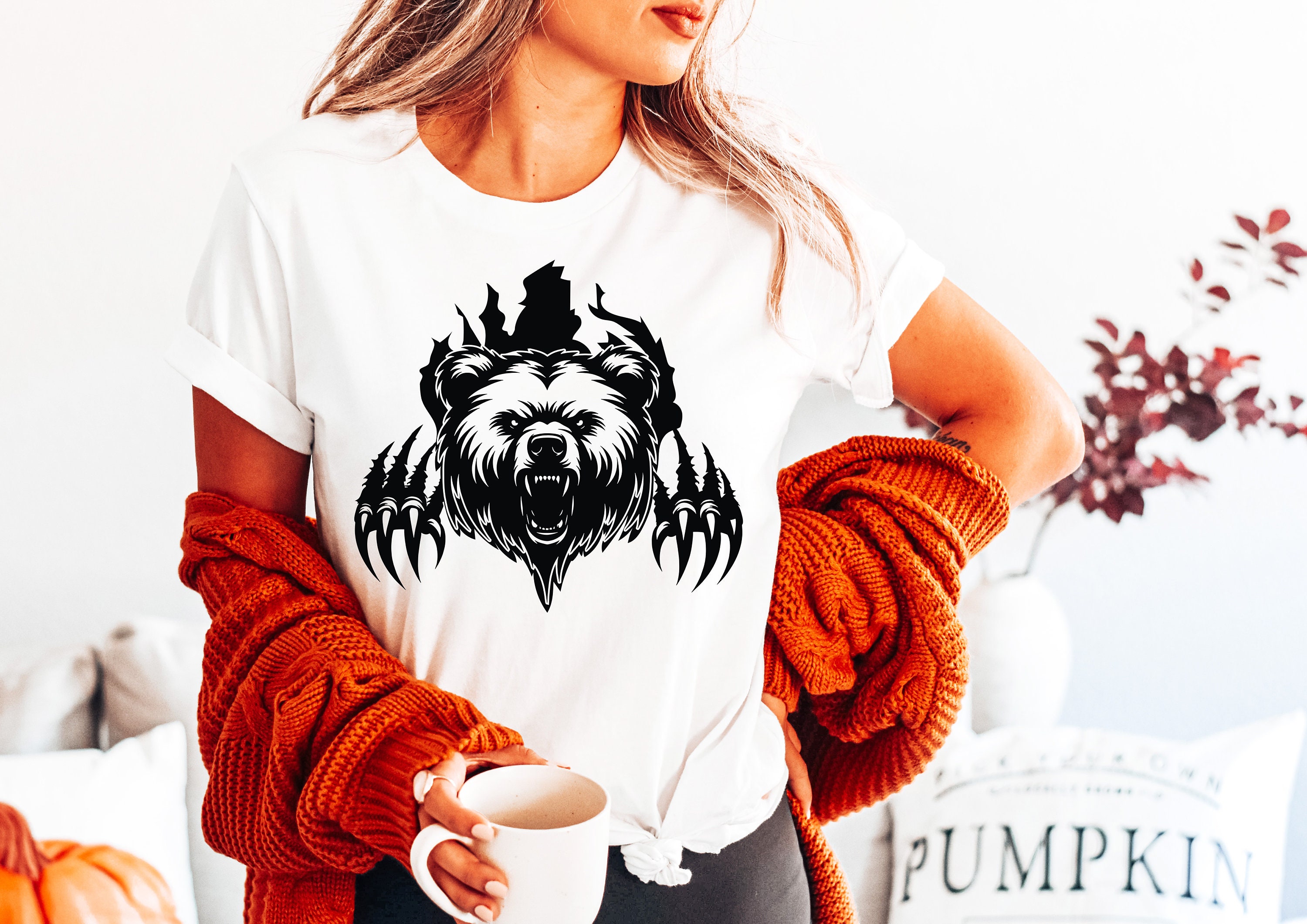 Bear Claws Scratch SVG, Grizzly Bear Svg, Bear Claw Mark Svg, Wild Animal T-Shirt Graphics ...