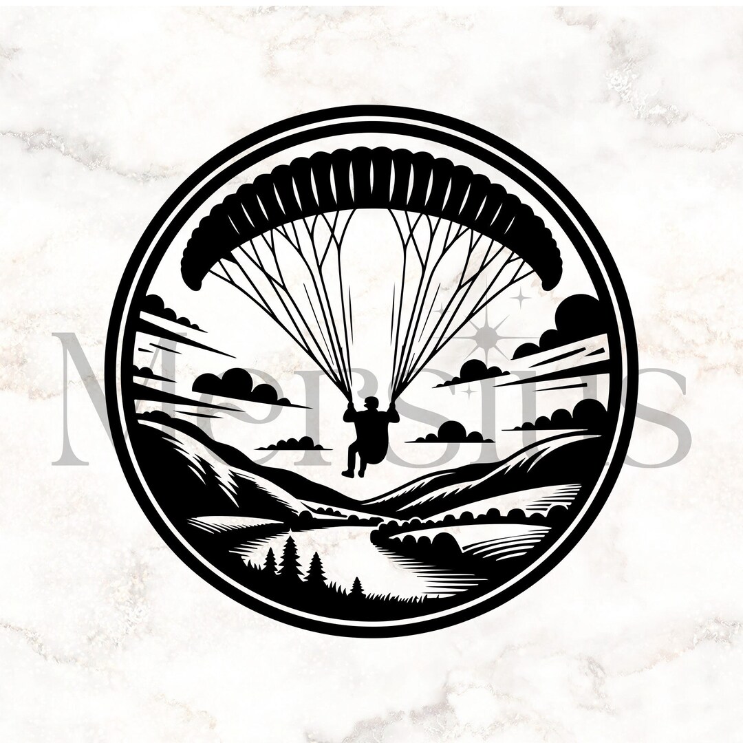 Skydiver Svg, Paraglide Svg, Parachute Svg, Skydiving Clipart, Skydiver ...