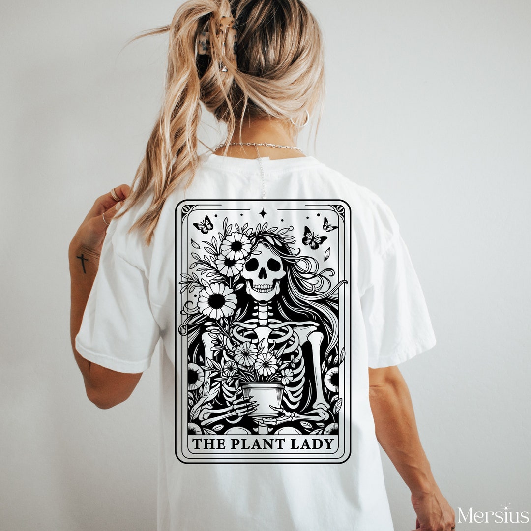 The Plant Lady Tarot Card Svg, Tarot Card Svg, Plant Lady Svg, Funny ...