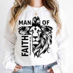 Man of Faith Svg, Corinthians 16:13 Svg, Christian Svg for Men ...