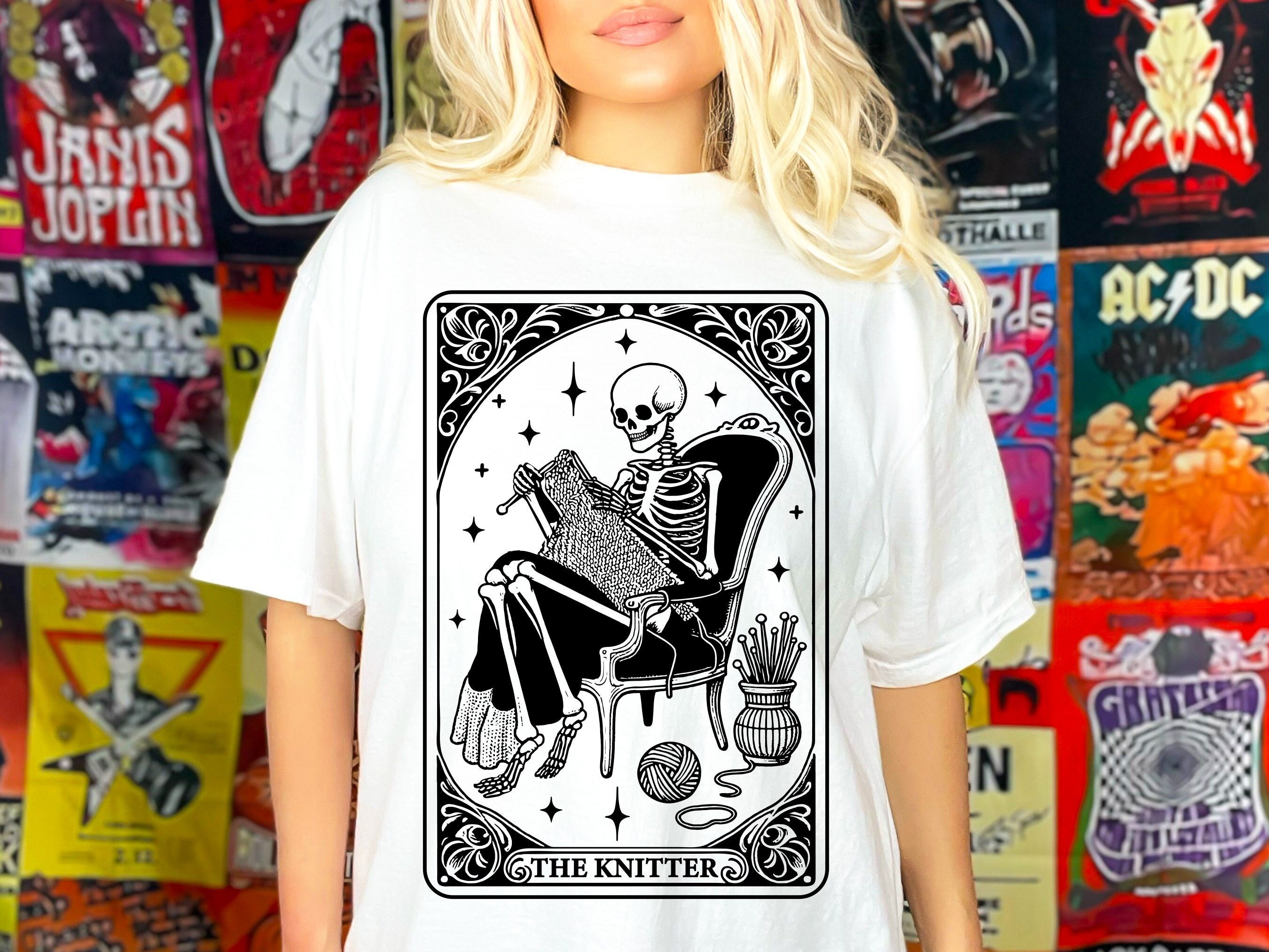 The Knitter Tarot Card Svg, Knitting Svg, Tarot Card Svg, Crochet Svg ...