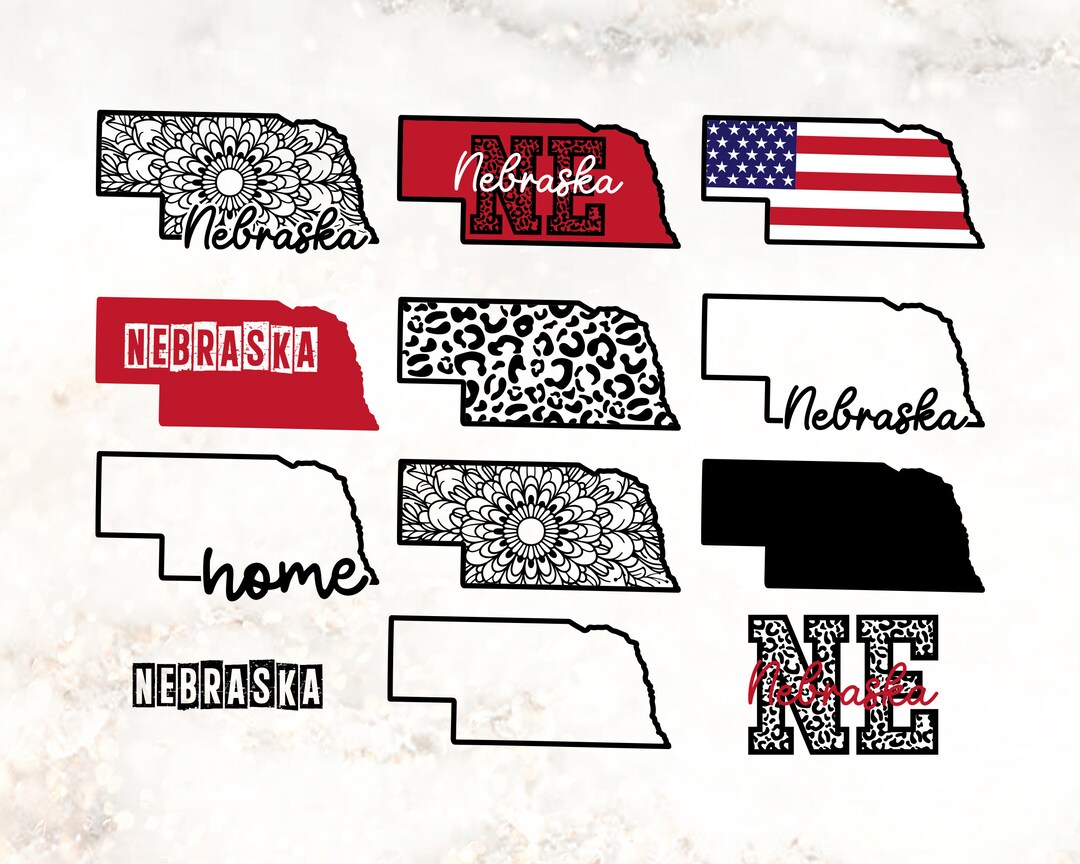Nebraska State Svg BUNDLE, Nebraska Clipart, Nebraska Home Svg ...