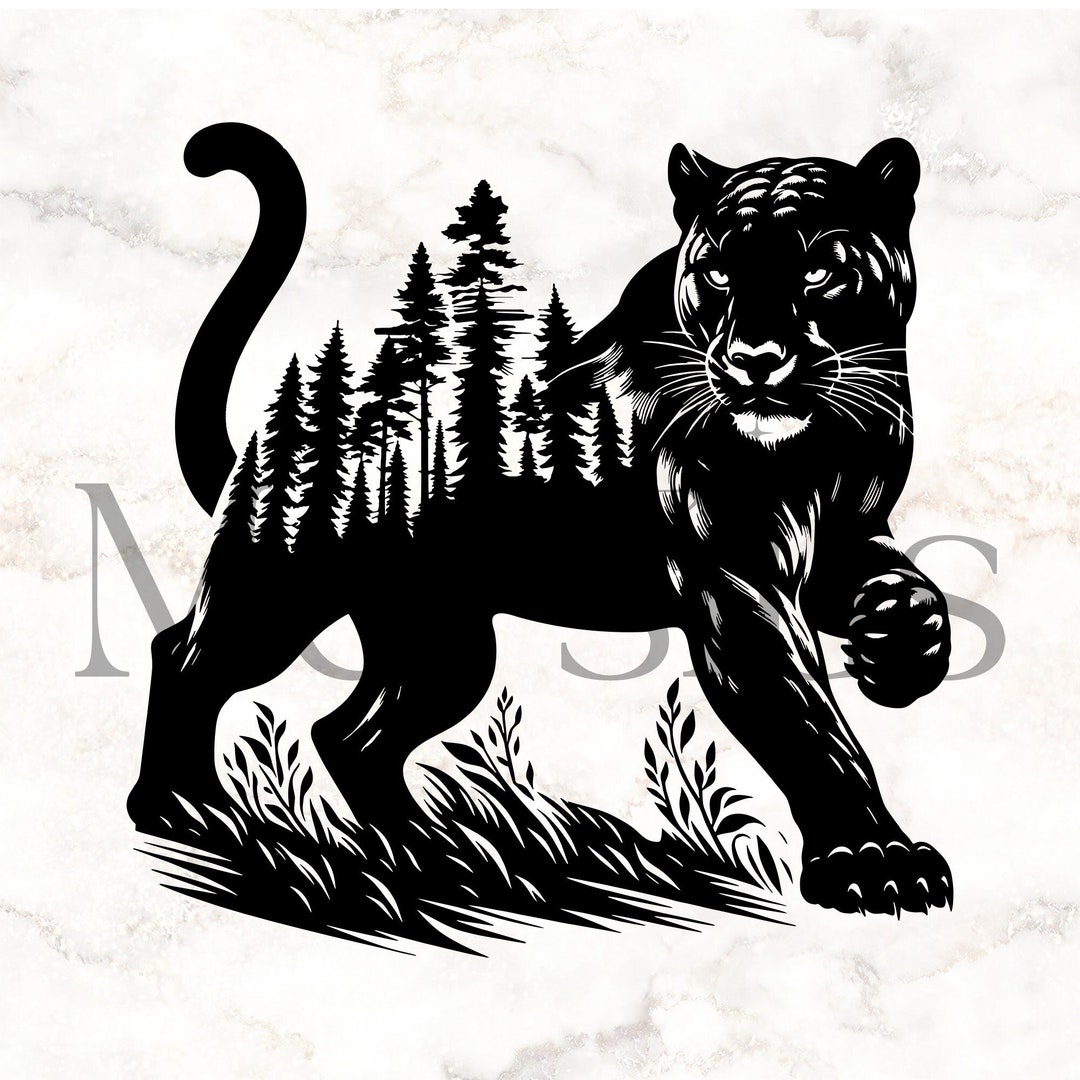 Panther Svg, Panther Shirt Svg, Panther Cut Files, Wild Panther Svg ...