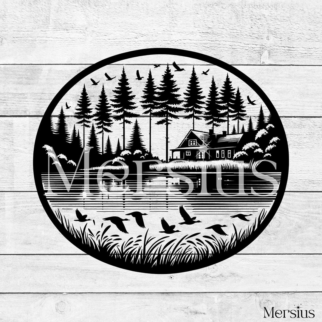 Lake Scene Svg, Lake Svg, Lake Life Svg, Lake Cricut Svg, Adirondack ...