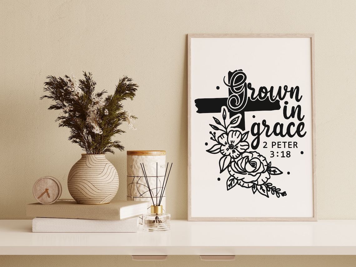 Grow in Grace Svg Png Grace Png Jesus Svg Christian Svg - Etsy