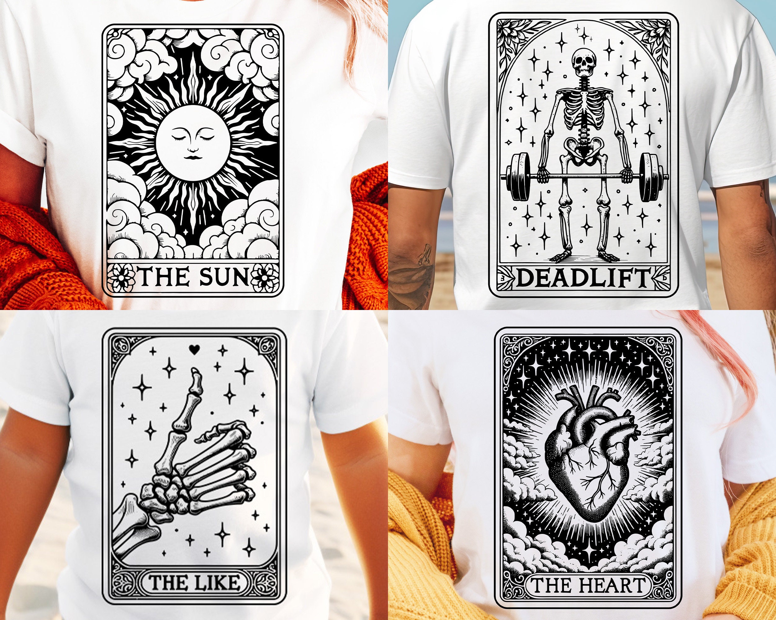 20 Funny Tarot Cards Bundle Svg, Tarot Cards Svg, Tarot Svg, Cute Tarot ...