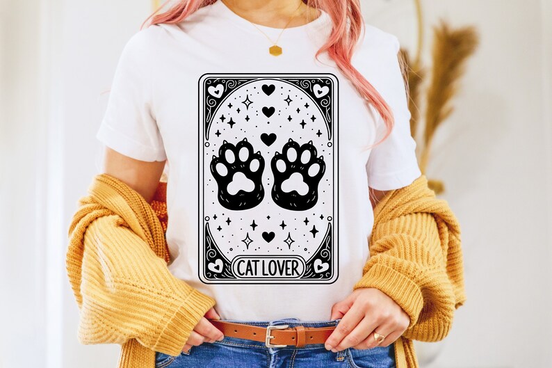The Cat Lover Tarot Svg Png, Cat Lover Svg, Cat Tarot Svg, Cat Tarot ...