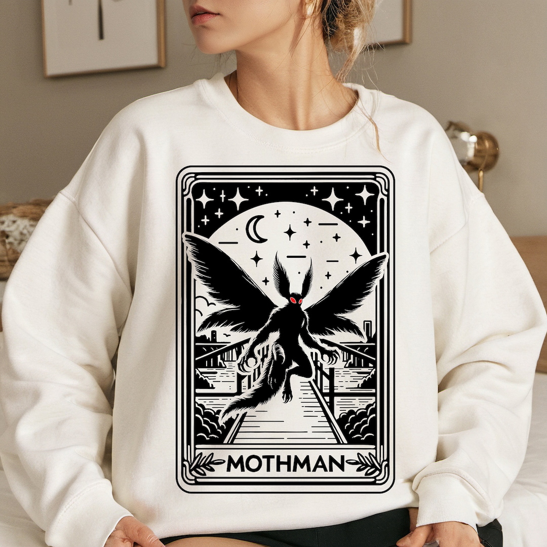 Mothman Tarot Svg, Mothman Svg, Mothman Clipart, Cute Mothman Svg ...