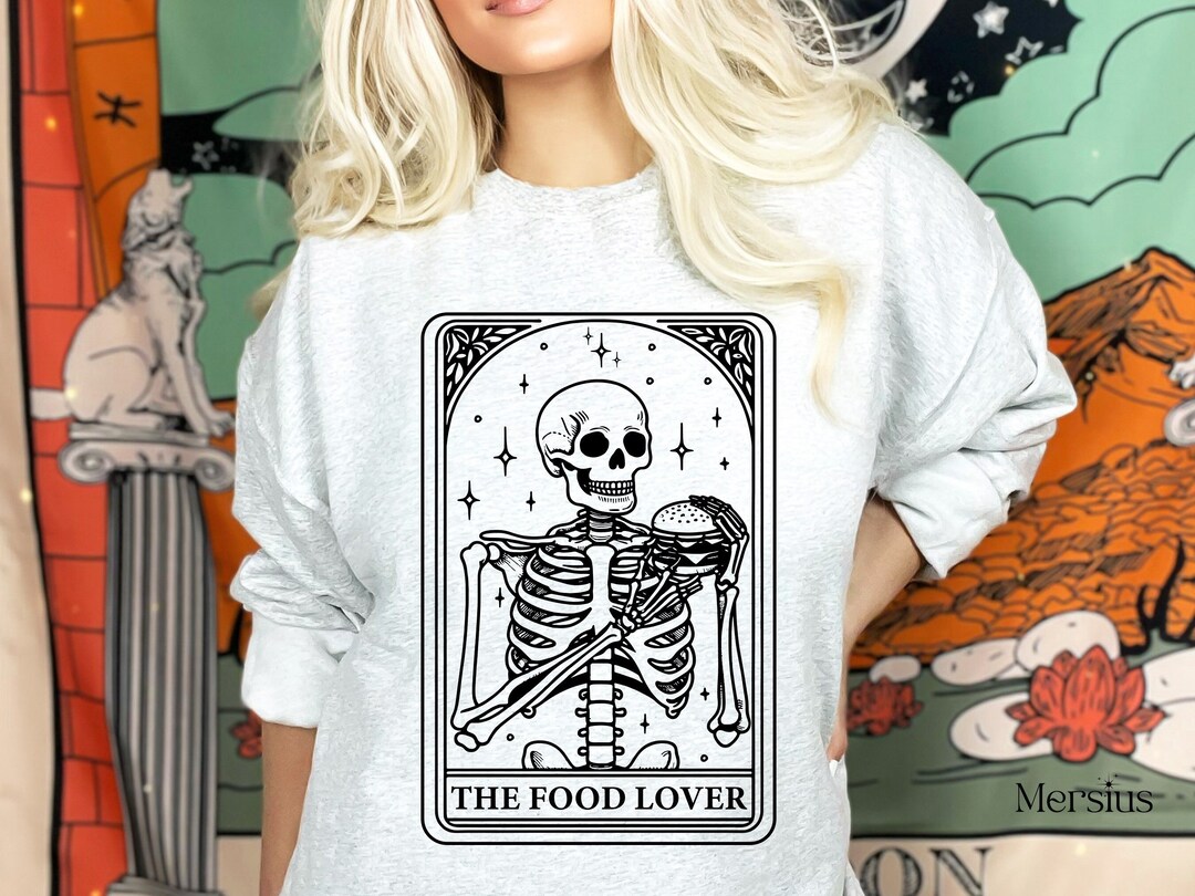 The Food Lover Tarot Card Svg, Tarot Cards Svg, Funny Tarot Card Svg ...