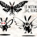 10 Mothman Bundle Svg, Mothman Svg, Mothman Clipart, Cute Mothman Svg ...
