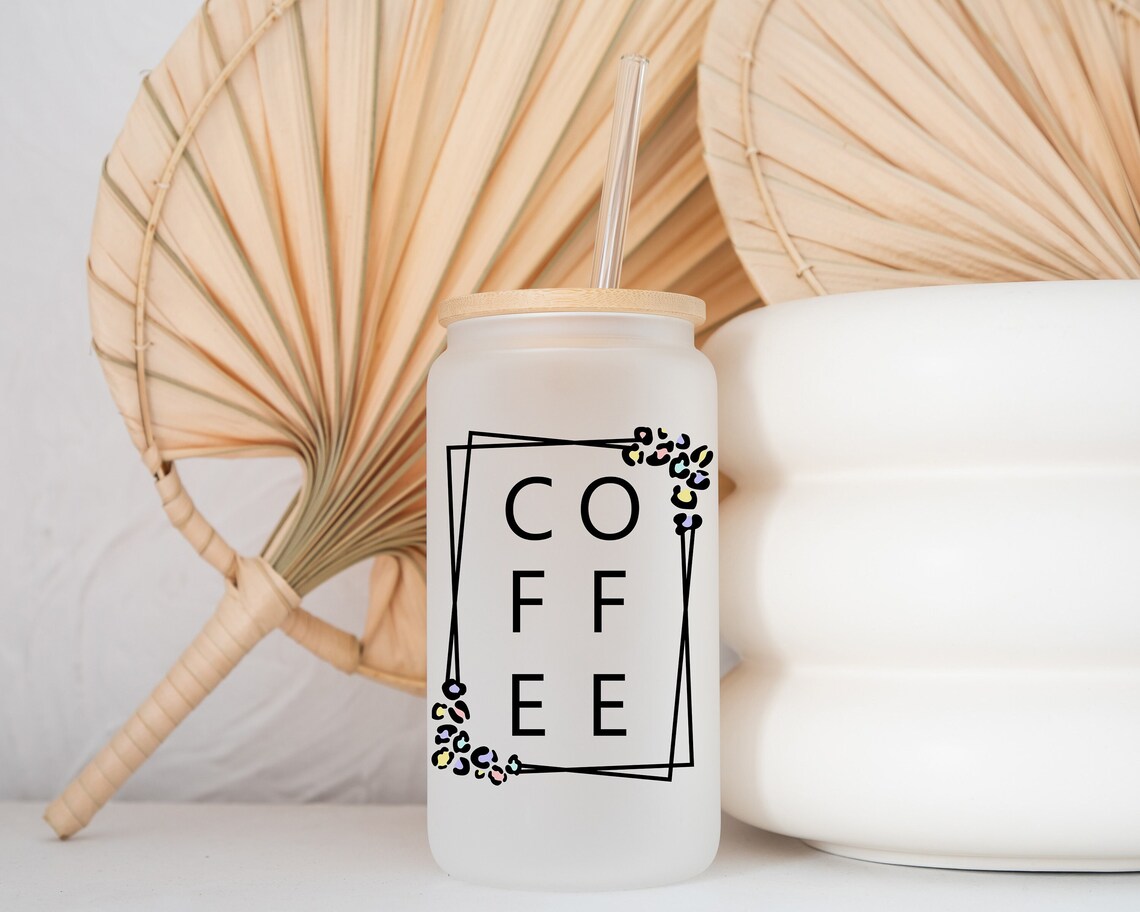 Coffee Svg Png, Leopard Coffee Svg Png, Leopard Print Svg, Cheetah Svg ...