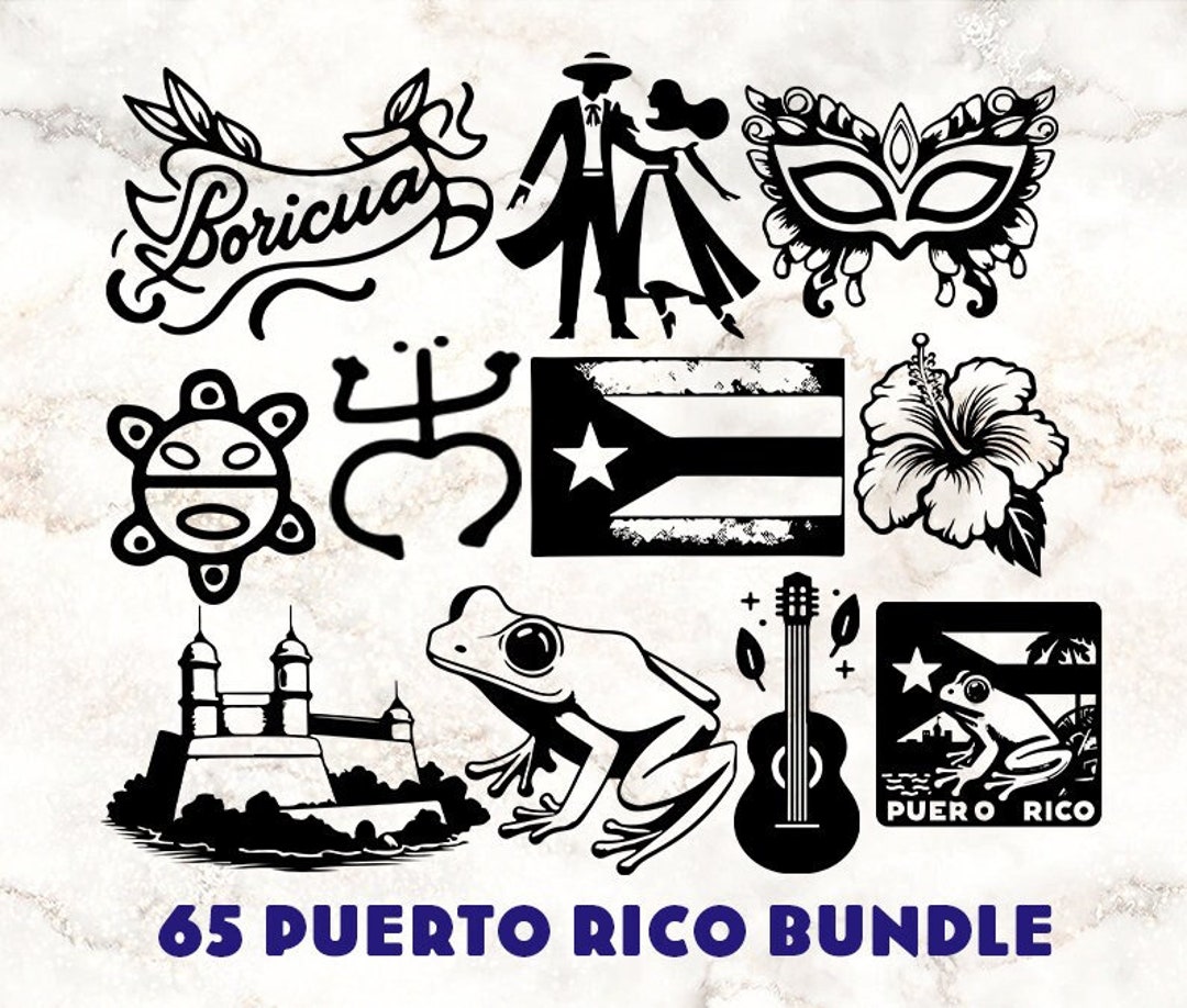 Puerto Rico 65 Bundle Svg, Puerto Rico Png, Taino Svg, Puerto Rico Flag Svg, Puerto Rico Taino ...