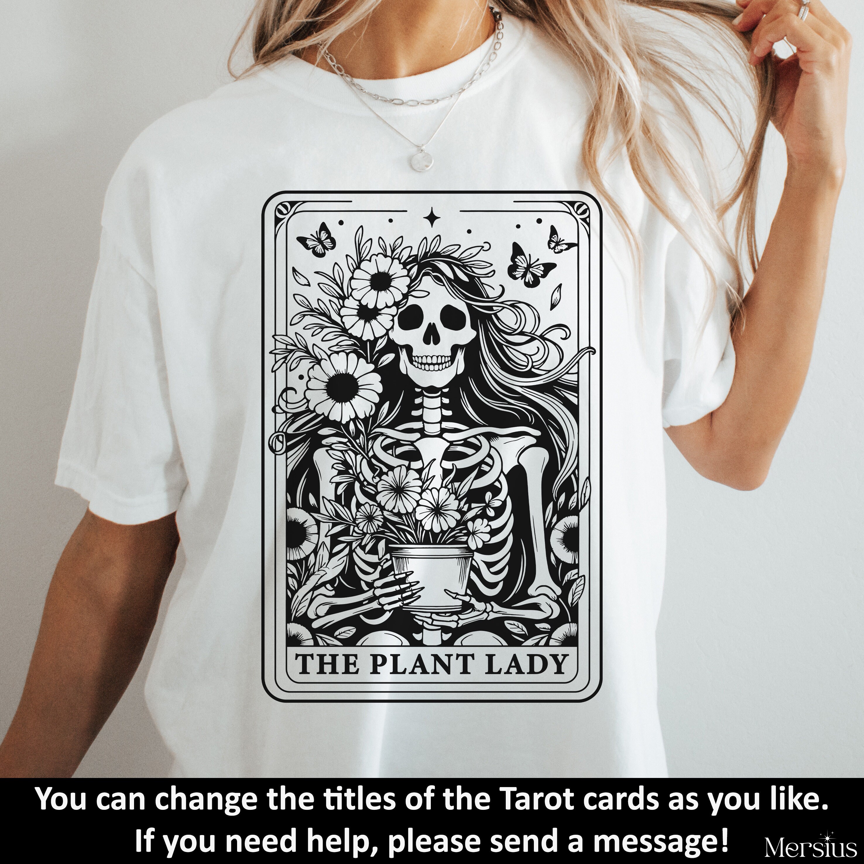 The Plant Lady Tarot Card Svg, Tarot Card Svg, Plant Lady Svg, Funny ...