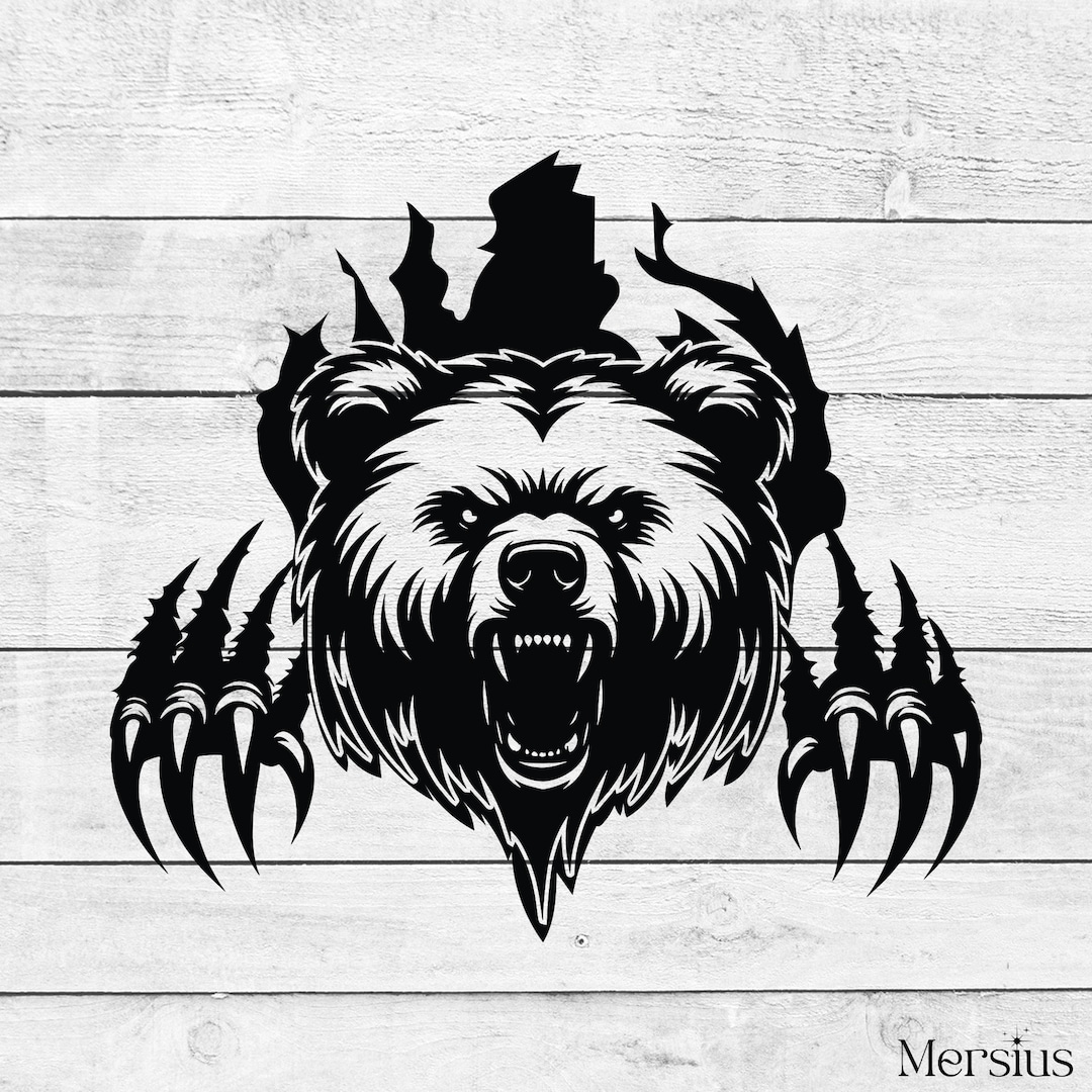 Bear Claws Scratch SVG, Grizzly Bear Svg, Bear Claw Mark Svg, Wild Animal T-shirt Graphics ...