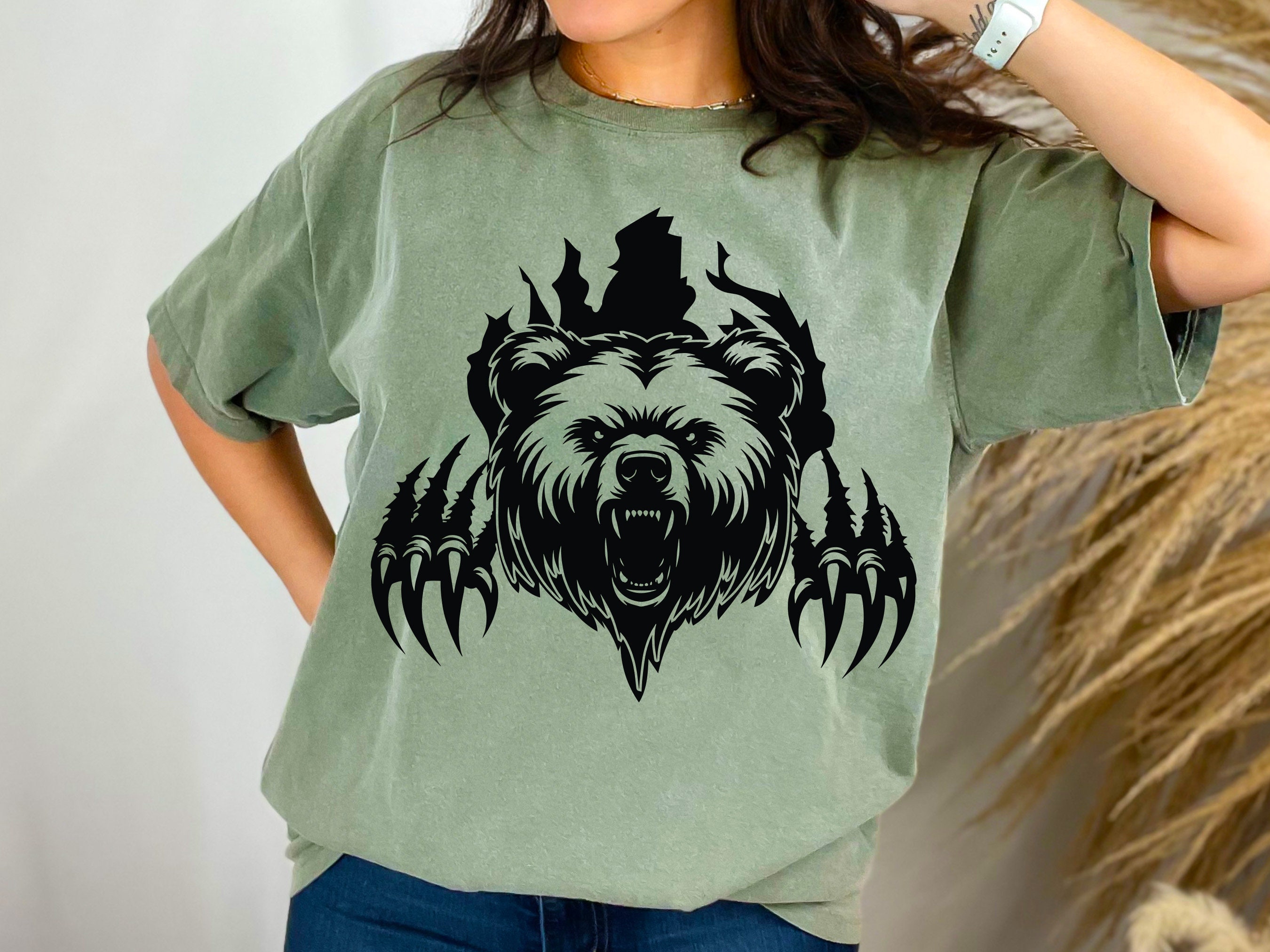 Bear Claws Scratch SVG, Grizzly Bear Svg, Bear Claw Mark Svg, Wild Animal T-Shirt Graphics ...