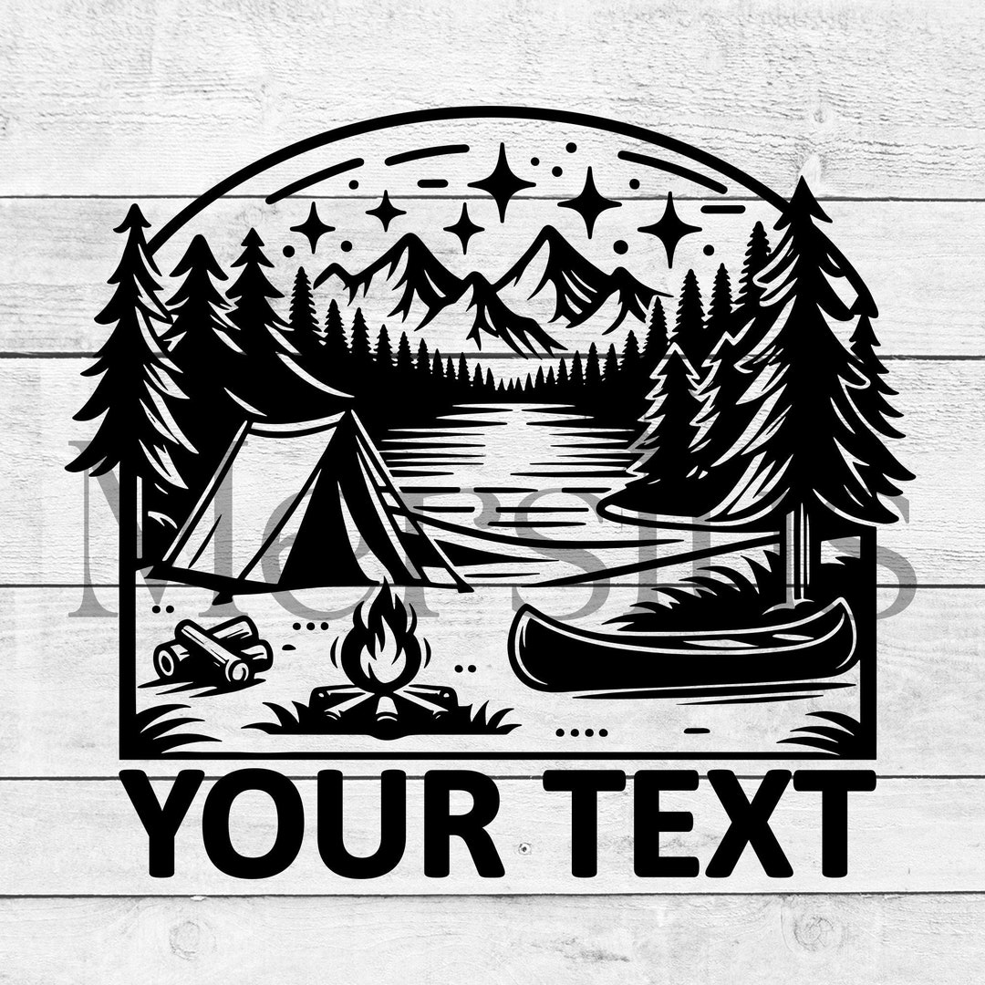 Outdoor Camp Svg, Family Camping Svg, Camp Monogram Svg, Family Name ...