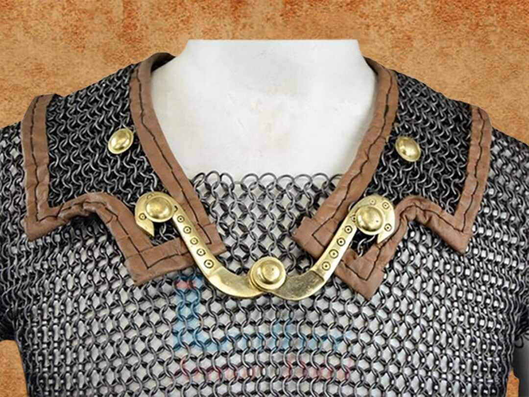Roman Chain Mail Lorica Hamata 10MM Butted Roman Chainmail Armor LAP ...