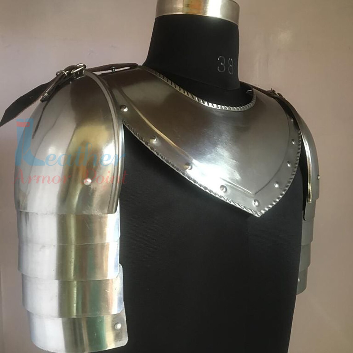 Medieval Gorget Spaulders Iron Arm Shoulder Set Pauldron - Etsy