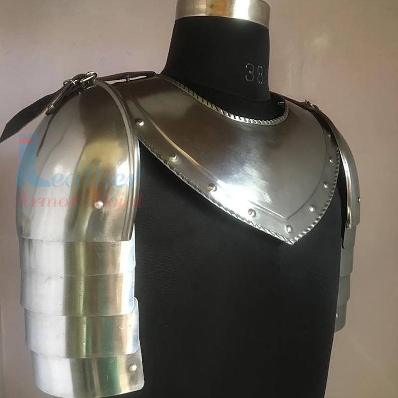 Medieval Gorget Spaulders Iron Arm Shoulder Set Pauldron - Etsy