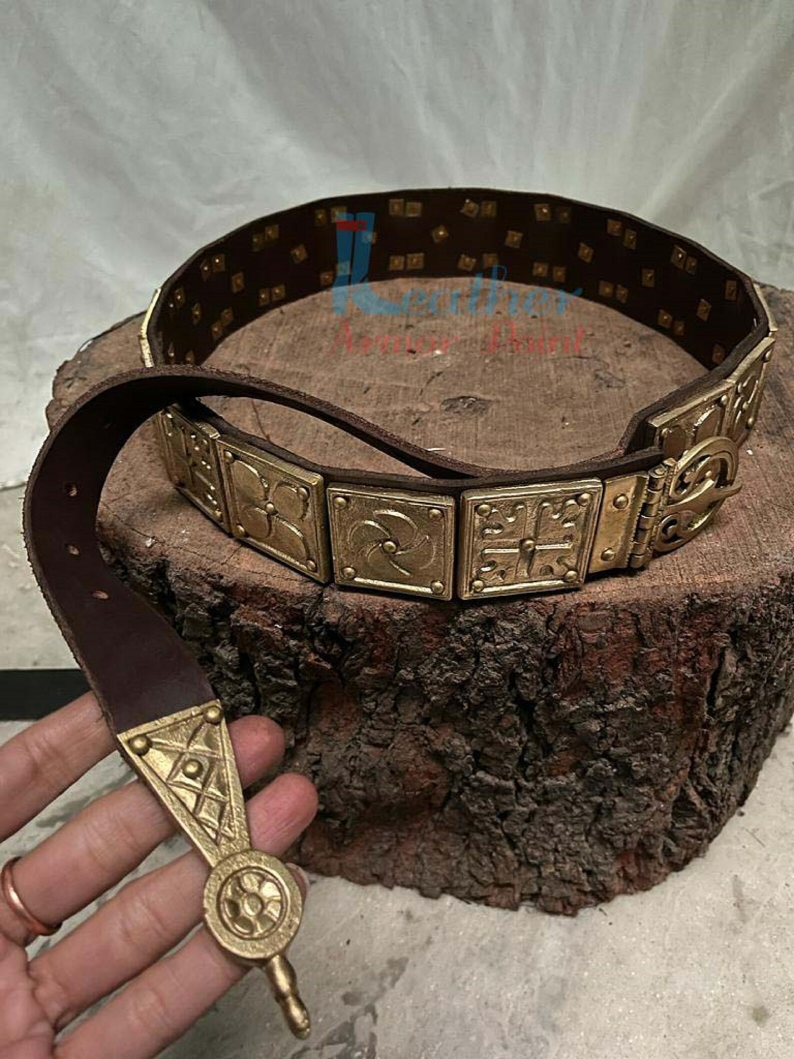 Roman Legionary Apron Belt Pure Brass With Leather Re-enactment ...