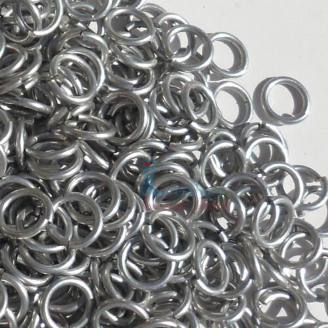 Aluminum Chain Mail Jump Rings 10 Mm 16 Gauge Butted Chainmail Rings ...