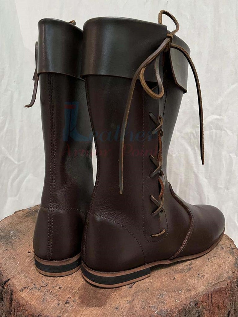 Medieval Leather Boots Medieval Leather Boots Laces Boots - Etsy
