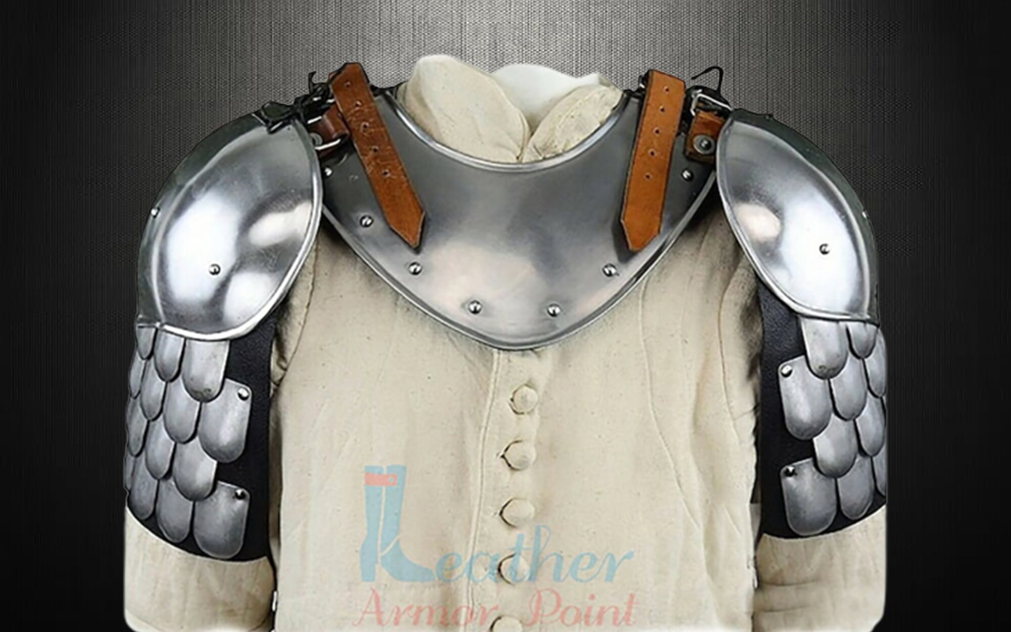Medieval Pauldrons Armor With Scale Armor Knight Warrior - Etsy