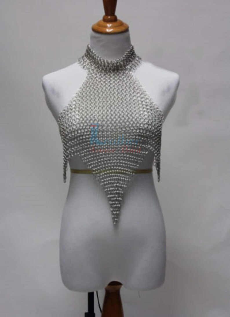 Medieval Stylish Nice Bra Aluminium Butted Chain Mail Bra,roleplay ...