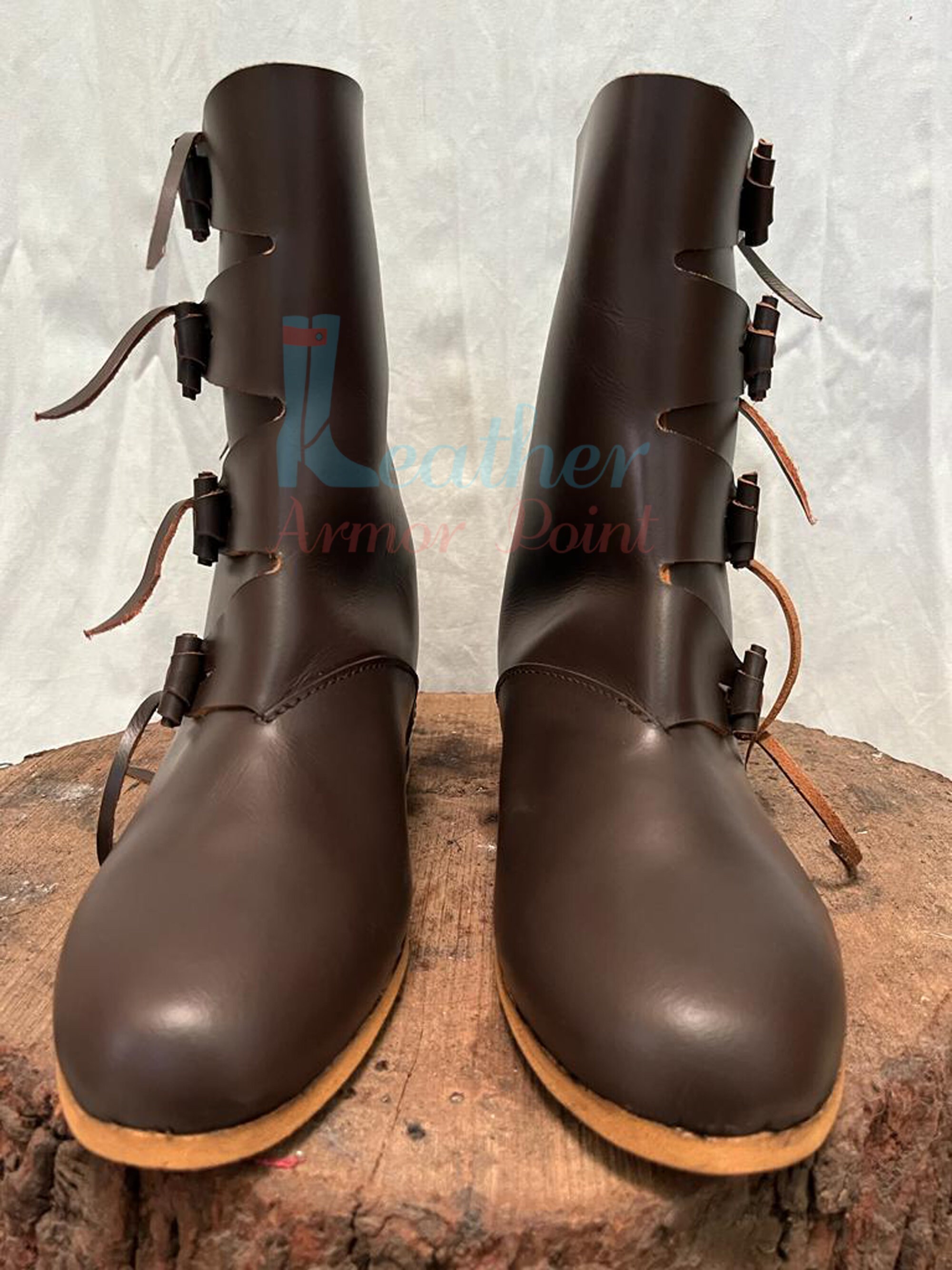 Viking Boots Medieval Leather Boots Medieval Pirate Leather - Etsy