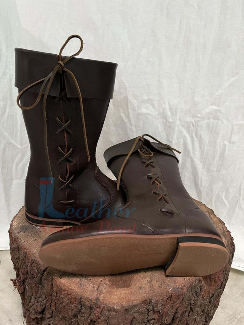Medieval Leather Boots Medieval Leather Boots Laces Boots - Etsy