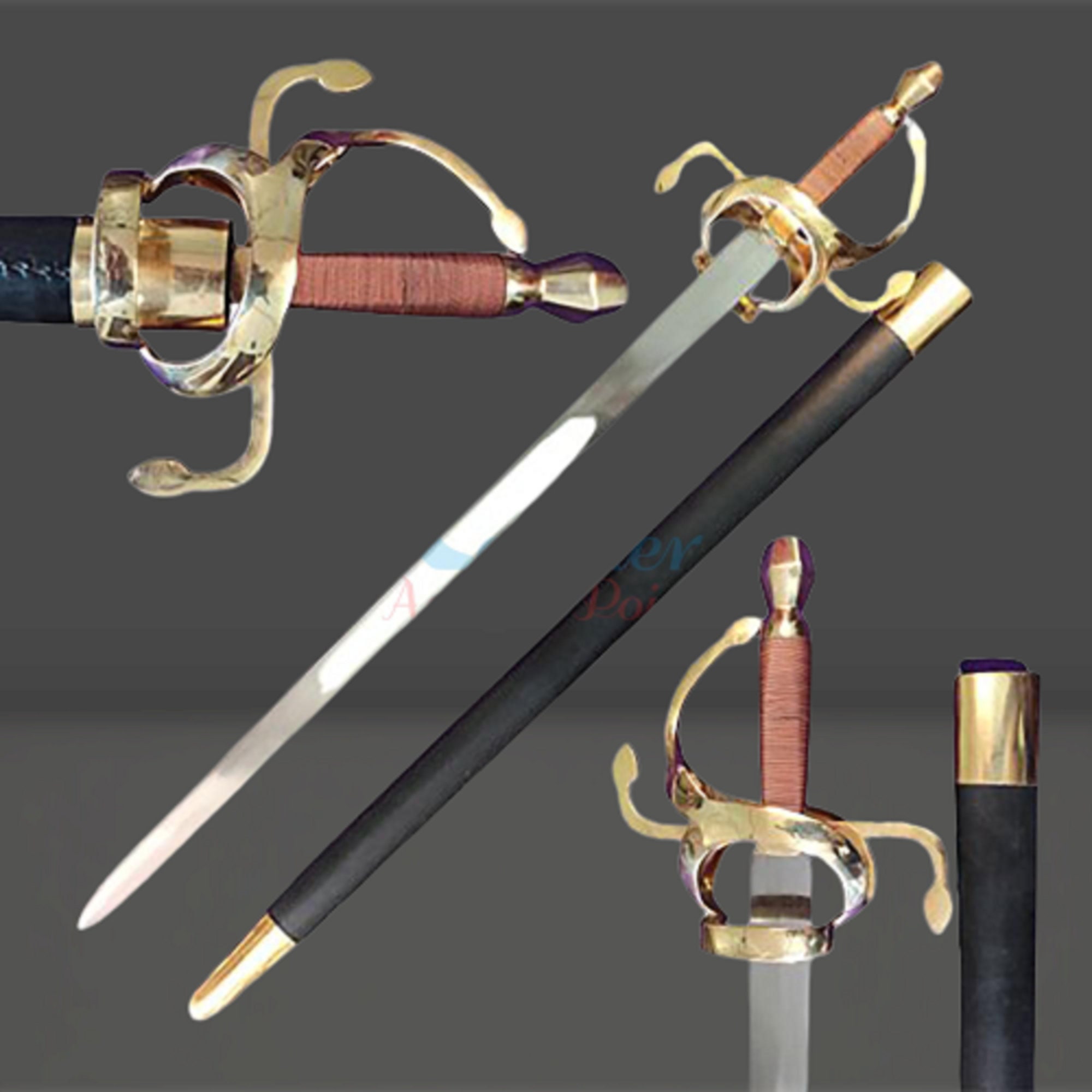 Hand Forged Rapier Sword With Scabbard, Viking Personalization Medieval ...