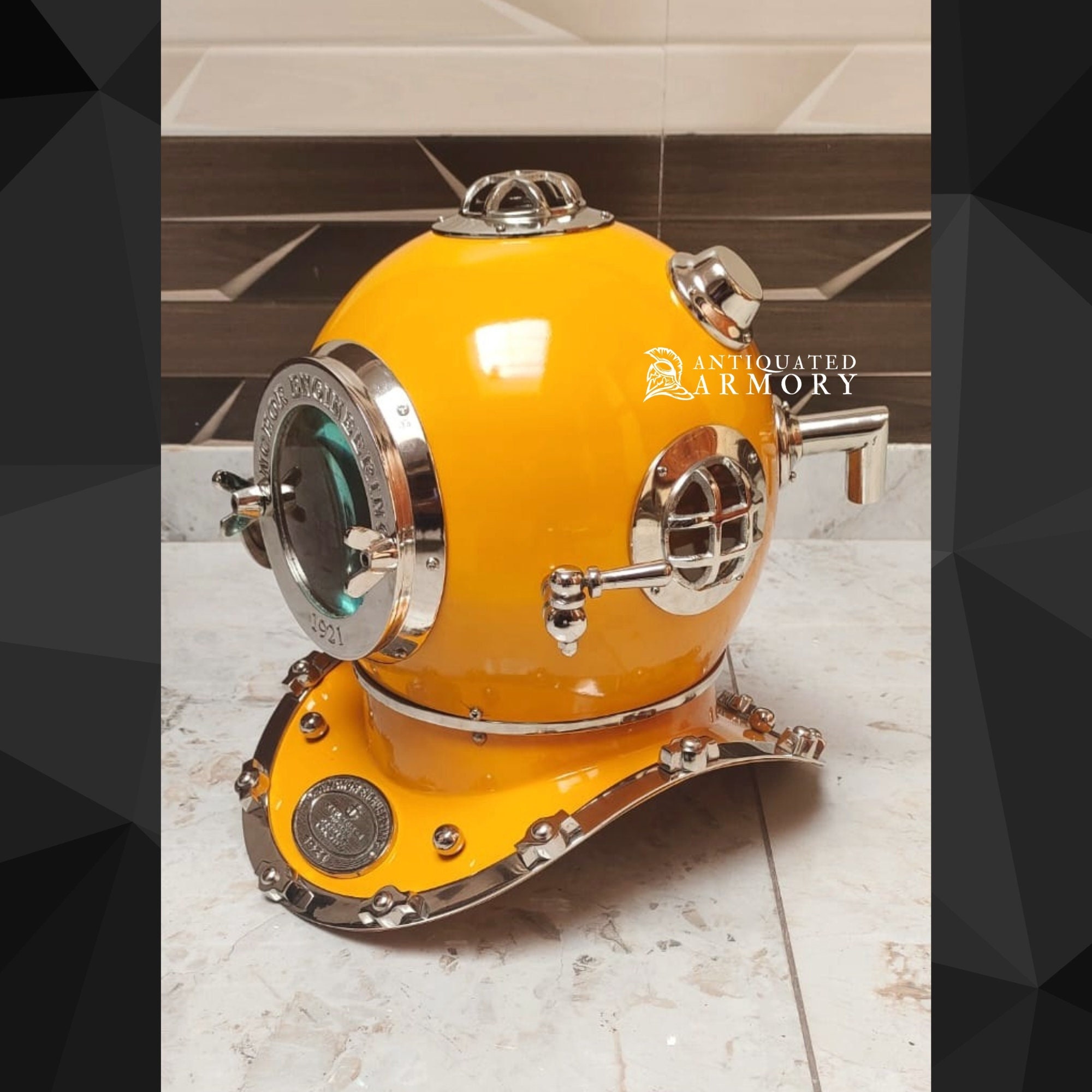 Scuba Diving Vintage Helmet Mark V Helmet US Navy Helmet Marine Helmet ...