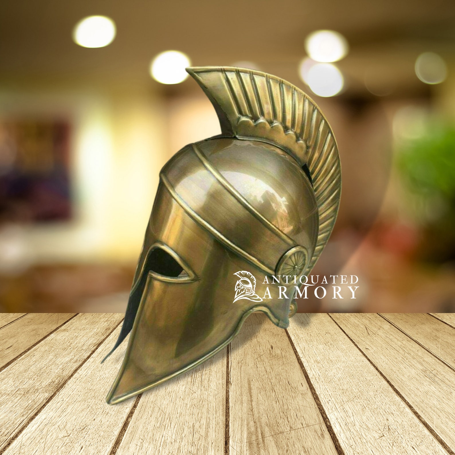 Authentic Corinthian Helmet Spartan Hoplite Armor, Battle Ready Greek ...